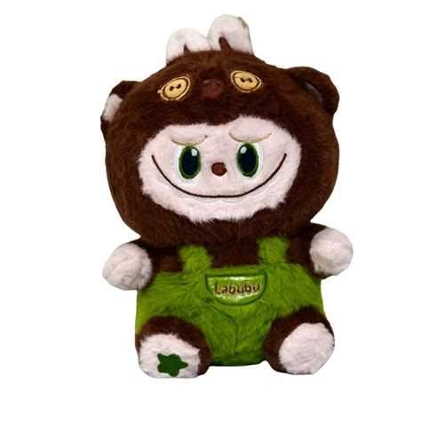 Brown Labubu Plush Toy Cute Kawaii Stuffed Doll Norfae Toymi