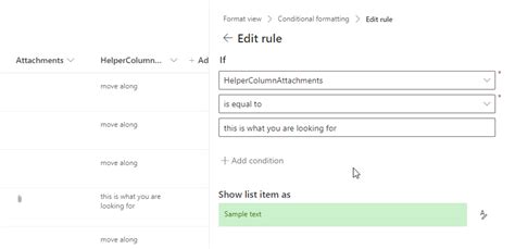Sp List Conditional Formatting Based On Attachments Column Microsoft Qanda