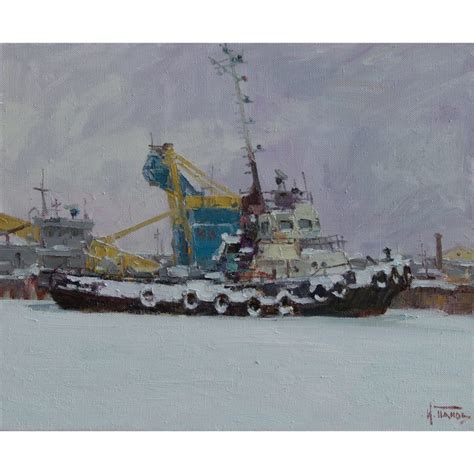 Купить картину Зимняя стоянка в Москве от художника Панов Игорь