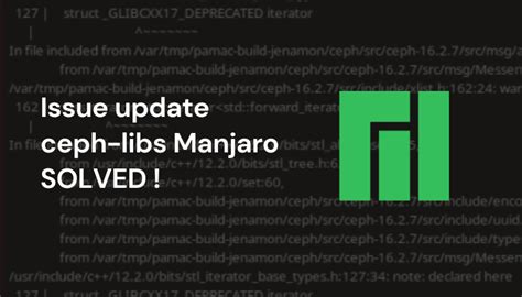 How To Solve Ceph Libs Update Issue Manjaro