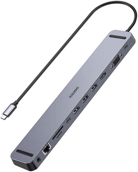 Choetech 11 In 1 Usb C Multiport Docking Station 5gbps Data Transfer Rate 100w Output Power
