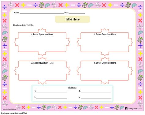 Работни Листове за Решаване на Проблеми Безплатни Шаблони за Печат