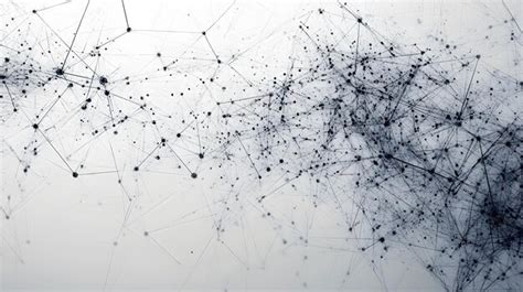 Abstract Network Of Interconnected Lines And Dots Premium Ai Generated Image