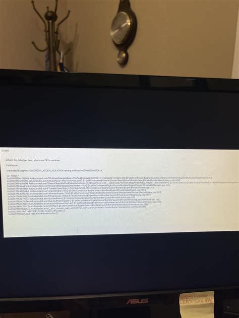 Fatal Error Crash On Asa Rark