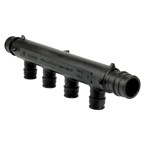 Uponor ProPEX 3 4 In PEX A Expansion Barb Engineered Polymer Open Multi Port Tee With 1 2 In