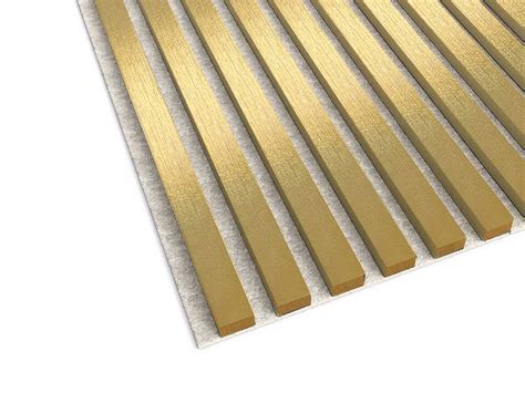 Akustikpaneele 3D Paneel auf beigem Filz - Gold - LAMEO