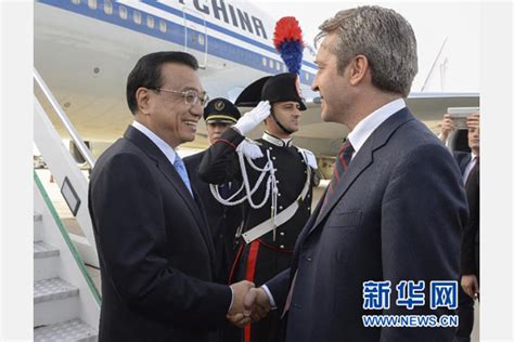 李克强抵达罗马对意大利进行正式访问 视频中国