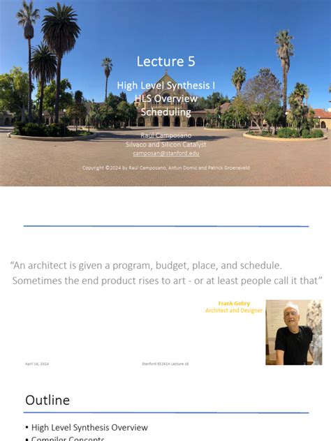 Ee292a Lecture 5 Hls Scheduling Pdf Logic Synthesis Software Engineering