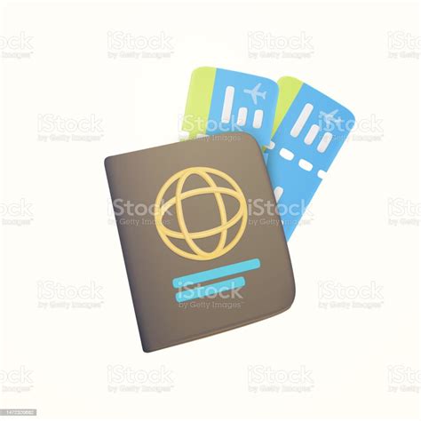 휴가 및 비행기 티켓 비행기 티켓으로 여행을 위한 지구본이 있는 국제 여권 Id의 3d 그림 여권 탑승권 및 비행기 여행 개념입니다 예약 서비스 또는 여행 Unmanned