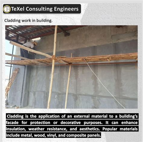 Cladding Work In Building Construction What Is Cladding Texel Consulting Engineers Pvt Ltd