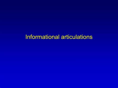 Ppt Informational Articulations In Functional Discourse Grammar Powerpoint Presentation Id