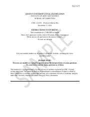 CISC Final Exam Study Guide Course Hero