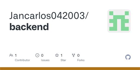 Github Jancarlos Backend