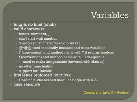 Ruby And Other Languages Ppt Download