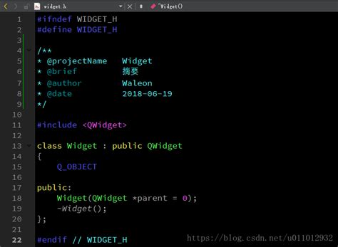 Qt Creator 添加自定义注释转载 sgggr 博客园