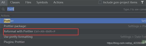 webstrom 设置 prettier 作为代码格式工具 其他jetbrains系列软件的也一样 webstorm代码格式化工具 csdn博客