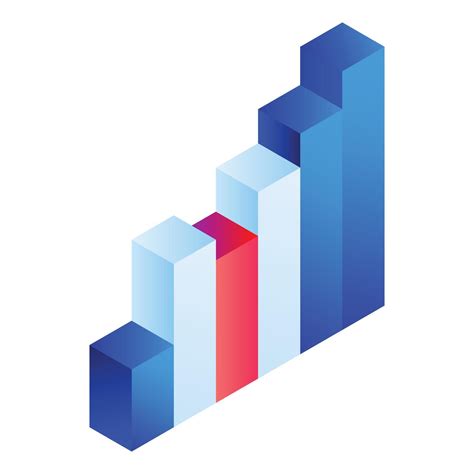 Gradient Chart Icon Isometric Style 14182299 Vector Art At Vecteezy