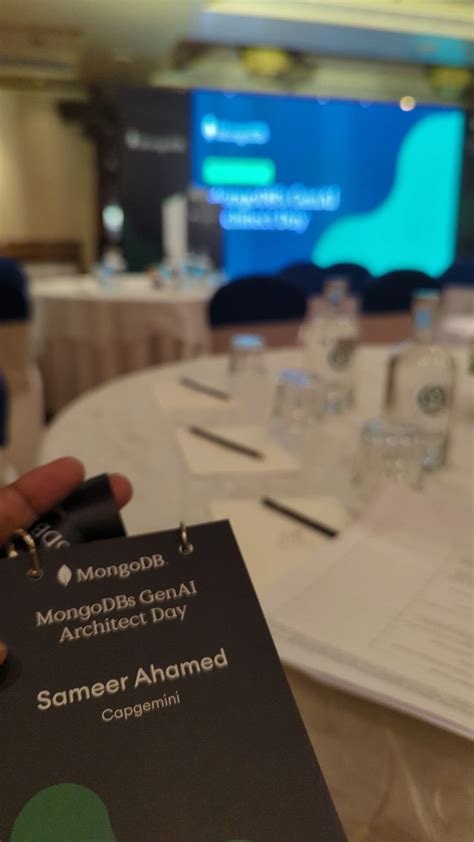 Sameer Ahamed On Linkedin Mongodb Innovation Capgemini