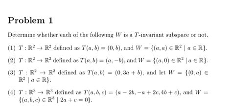 Solved Determine Whether Each Of The Following W Is A Chegg Com