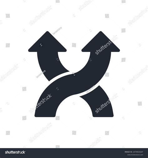 Splitting Arrow Over Royalty Free Licensable Stock Illustrations Drawings Shutterstock
