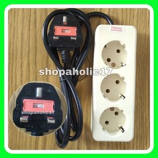 Stop Kontak Singapore Malaysia Hongkong Arab Over Steker Travel Colokan Listrik Kaki Tiga Uk