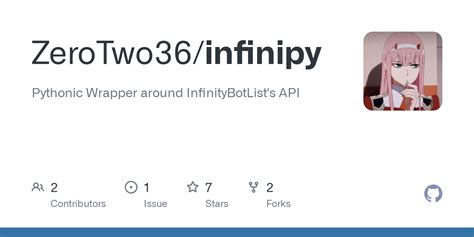 GitHub ZeroTwo36 Infinipy Pythonic Wrapper Around InfinityBotList S API