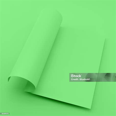 교재 책자 또는 노트북 이랑입니다 디자인 레이아웃에 대 한 빈 페이지 템플릿입니다 3 차원 벡터 그림입니다 A4 사업 공입니다 3차원 형태에 대한 스톡 벡터 아트 및 기타