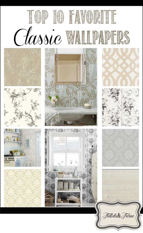 10 Classic Wallpaper Wows Classic Wallpaper Monochromatic Room Design