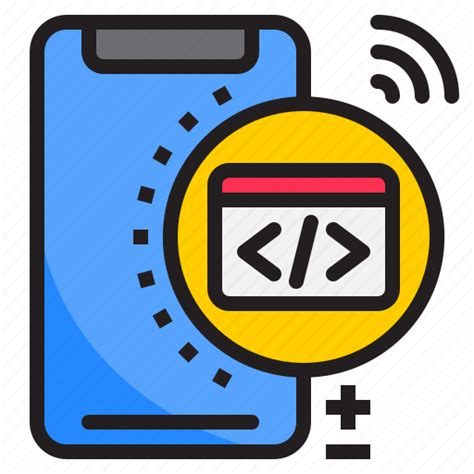 Code Smartphone Mobilephone Application Coding Icon Download On