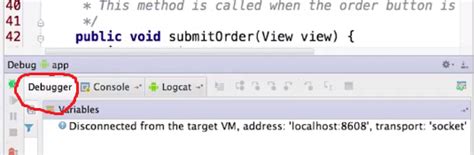 Missing Debug Tab In Android Studio Stack Overflow