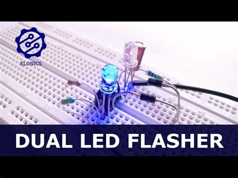 Dual Led Flasher Circuit Using 555 Timer