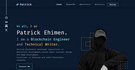 GitHub Patrick Ehimen Blockchain Dev Portfolio This Repo Is A Portfolio Showcasing Various