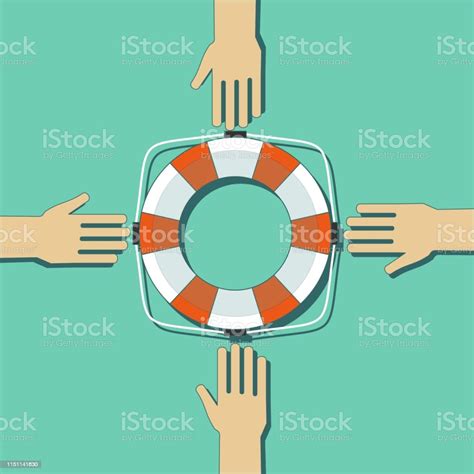 플랫 스타일에서 구명 부 표 아이콘입니다 단순 라이프 링 또는 생명 사전 서버 기호입니다 여름에 대한 스톡 벡터 아트 및 기타 이미지 Istock