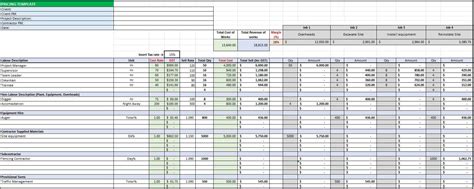 Job Pricing Template For Tradies And Contractors Excel Estimator With