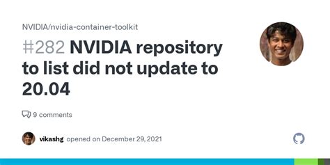 NVIDIA Repository To List Did Not Update To Issue NVIDIA Nvidia Container Toolkit