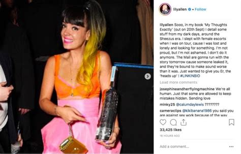 Lily Allen Opens Up On Sleeping With Female Escorts While On Tour PinkNews