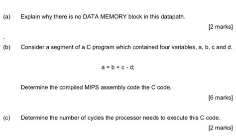 Figure 1 Shows A Datapath For R Type Instructions Chegg Com