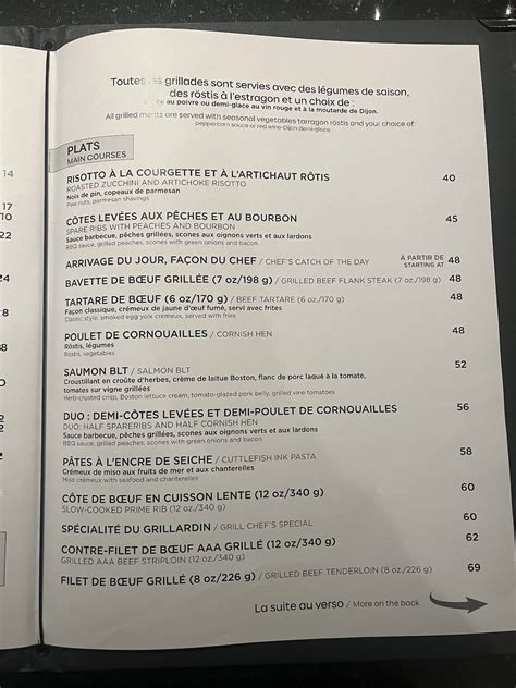 Menu At Arôme Bbq Gatineau