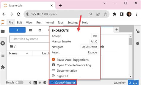 How To Setup CodeWhisperer With JupyterLab