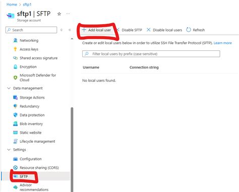 Allowrestrict Folders In Azure Storage Account Containers With Sftp For Local Users Azure
