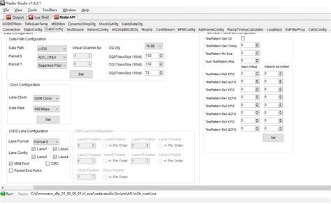 TSW EVM Radar Studio Problem With Chirp Capture Through TSW EVM Data Converters Forum