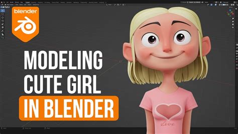 Modeling A Cute Girl In Blender Youtube