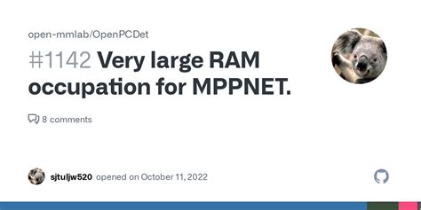 Very Large Ram Occupation For Mppnet · Issue 1142 · Open Mmlabopenpcdet · Github