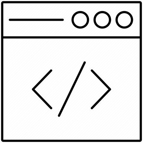 coding development page programming web icon download on iconfinder