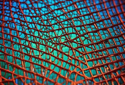 Abstract Neon Grid Pattern With Reptile Skin Texture Premium Ai Generated Image