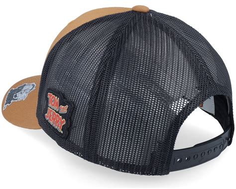 Tom And Jerry Toast Caramelblack Trucker Tom And Jerry Cap