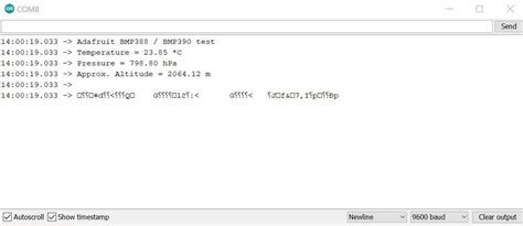Adafruit Bmp 388 W Arduino Uno Malfunctioning Whys This Altitude Is