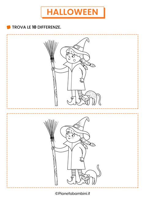 Trova Le Differenze Di Halloween Da Stampare Pianetabambini It