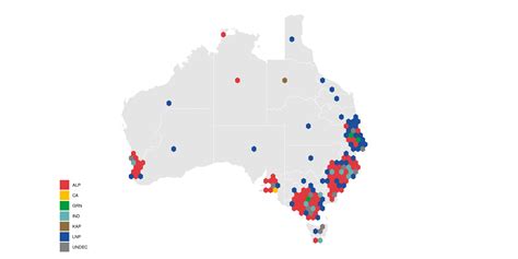 Hexmaps With Sugarbag Make It Easier To See The Electoral Map Monash