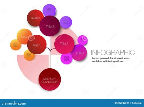 Tree Shaped Mind Map Infographic For Organization Stock Illustration Illustration Of Network